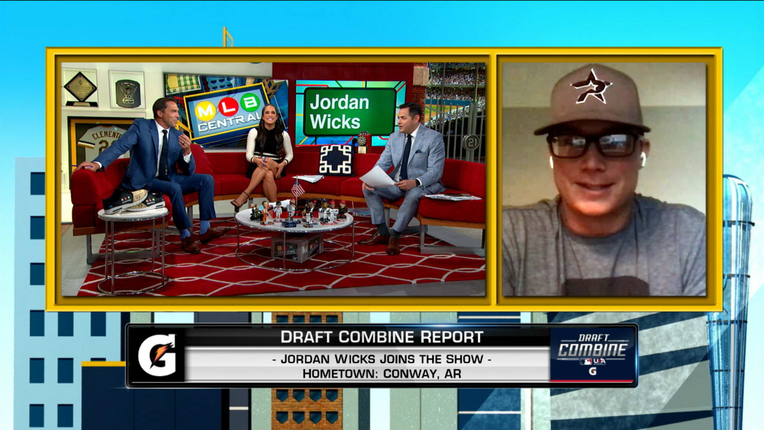 Jordan Wicks discusses Draft Combine on MLB Central | 06/21/2021 | MLB.com