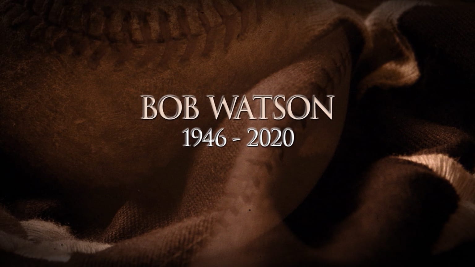 MLB mourns the passing of Bob Watson | 05/15/2020 | Boston Red Sox