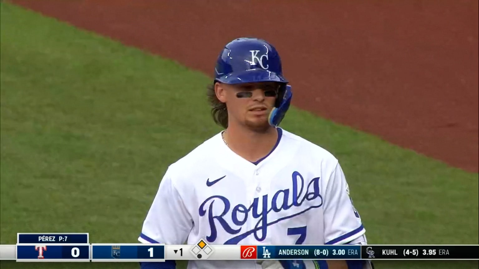 Bobby Witt Jr. remolca a Whitt Merrifield en la 1ra | 27/06/2022 | Los ...