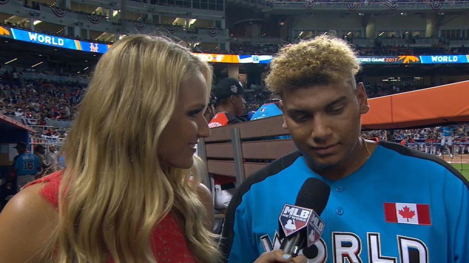 WLD@USA: Naylor talks his brother in the HS HR Derby | 07/09/2017 | San ...