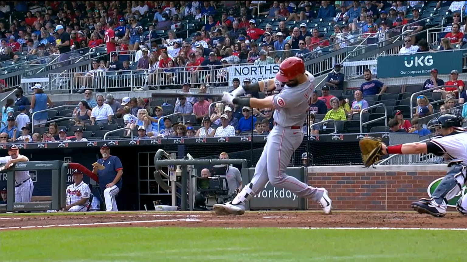 Jesse Winker crushes a grand slam to right field | 08/12/2021 | MLB.com