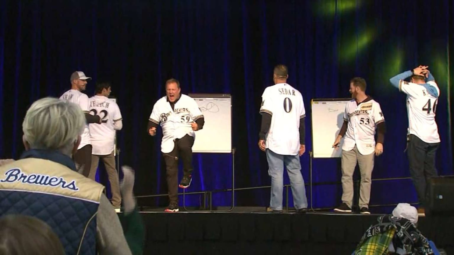 Players and coaches take part in Brewers Game Night | 01/28/2019 ...