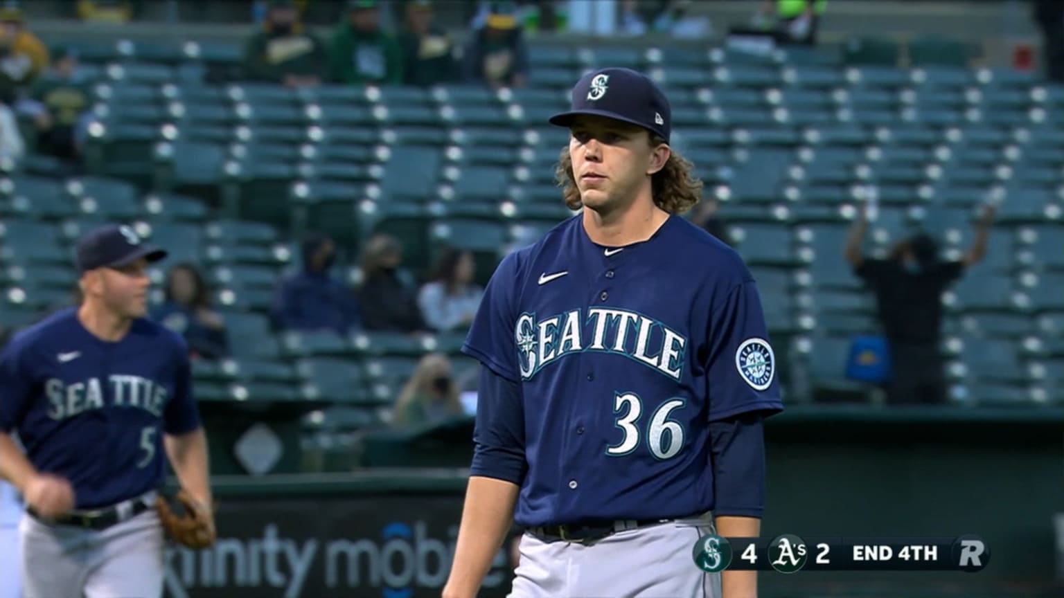 Logan Gilbert strikes out four hitters in four frames | 05/25/2021 ...