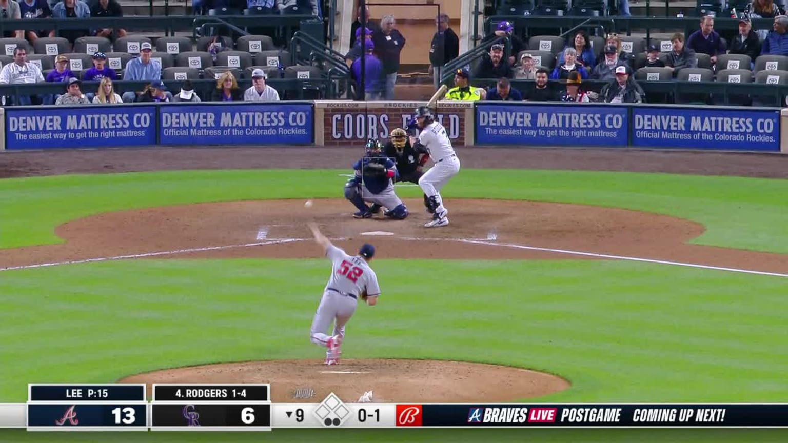 Dylan Lee forces a fly out to secure the win | 06/02/2022 | Atlanta Braves