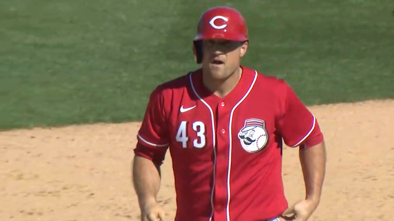 Scott Schebler brings home run on ground-rule double | 03/06/2020 ...