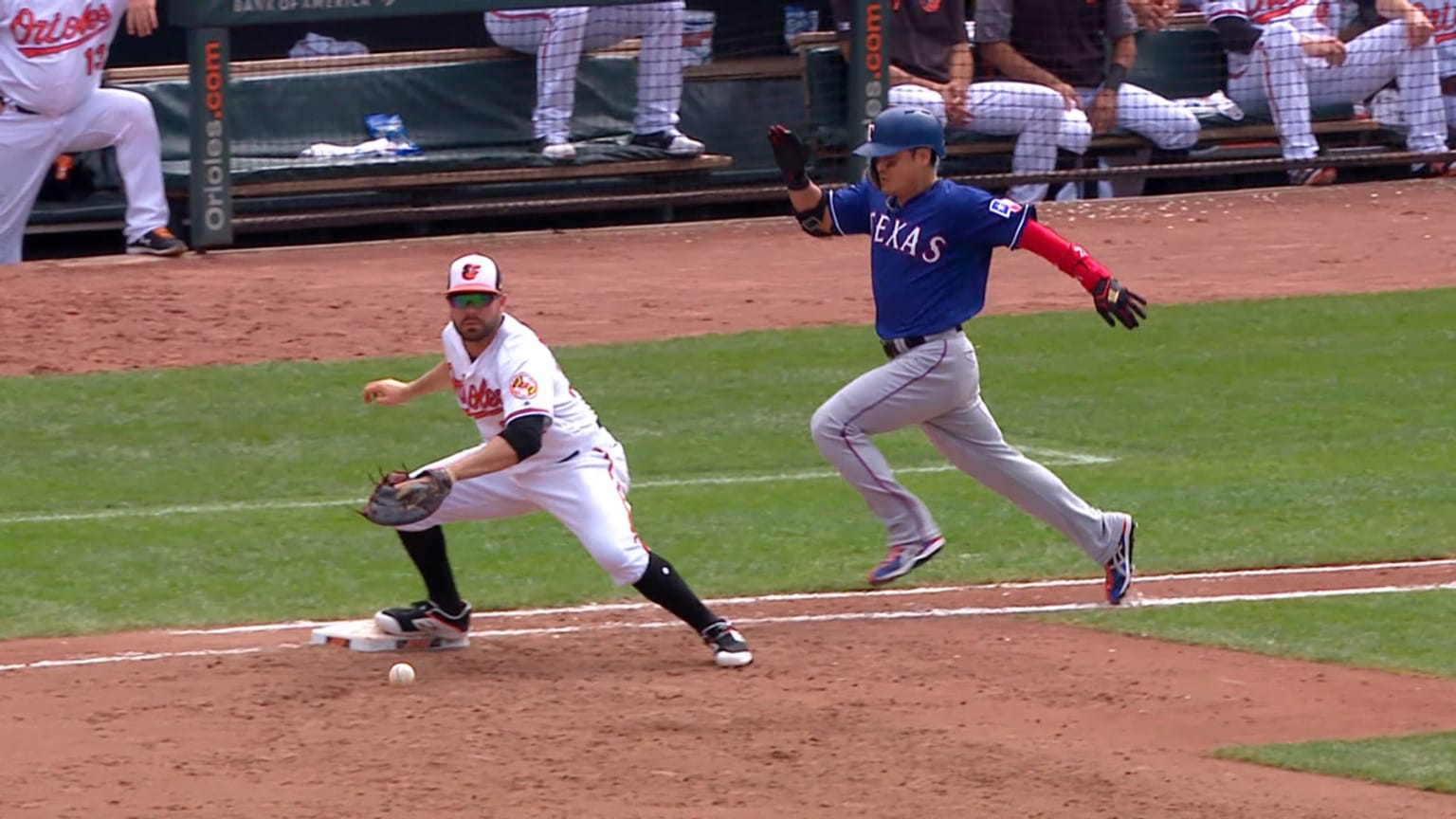 TEX@BAL: Choo scoots an infield RBI single to second | 09/08/2019 ...