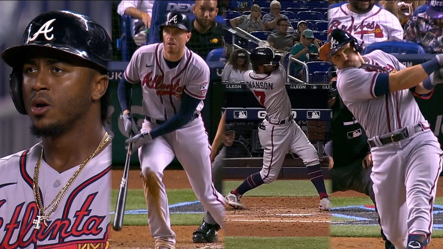 Braves pile on seven runs in the 4th vs. Marlins | 08/16/2021 | Atlanta ...