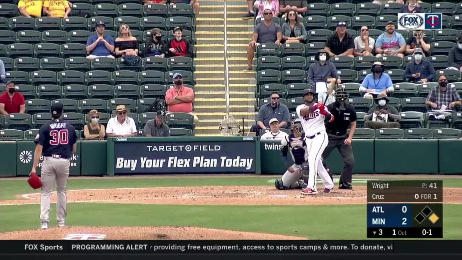Nelson Cruz bashes his second home run of the spring | 03/22/2021 ...