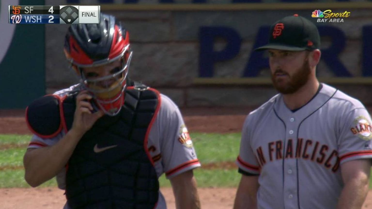 SF@WSH: Dyson catches Kendrick looking for the save | 08/13/2017 | MLB.com