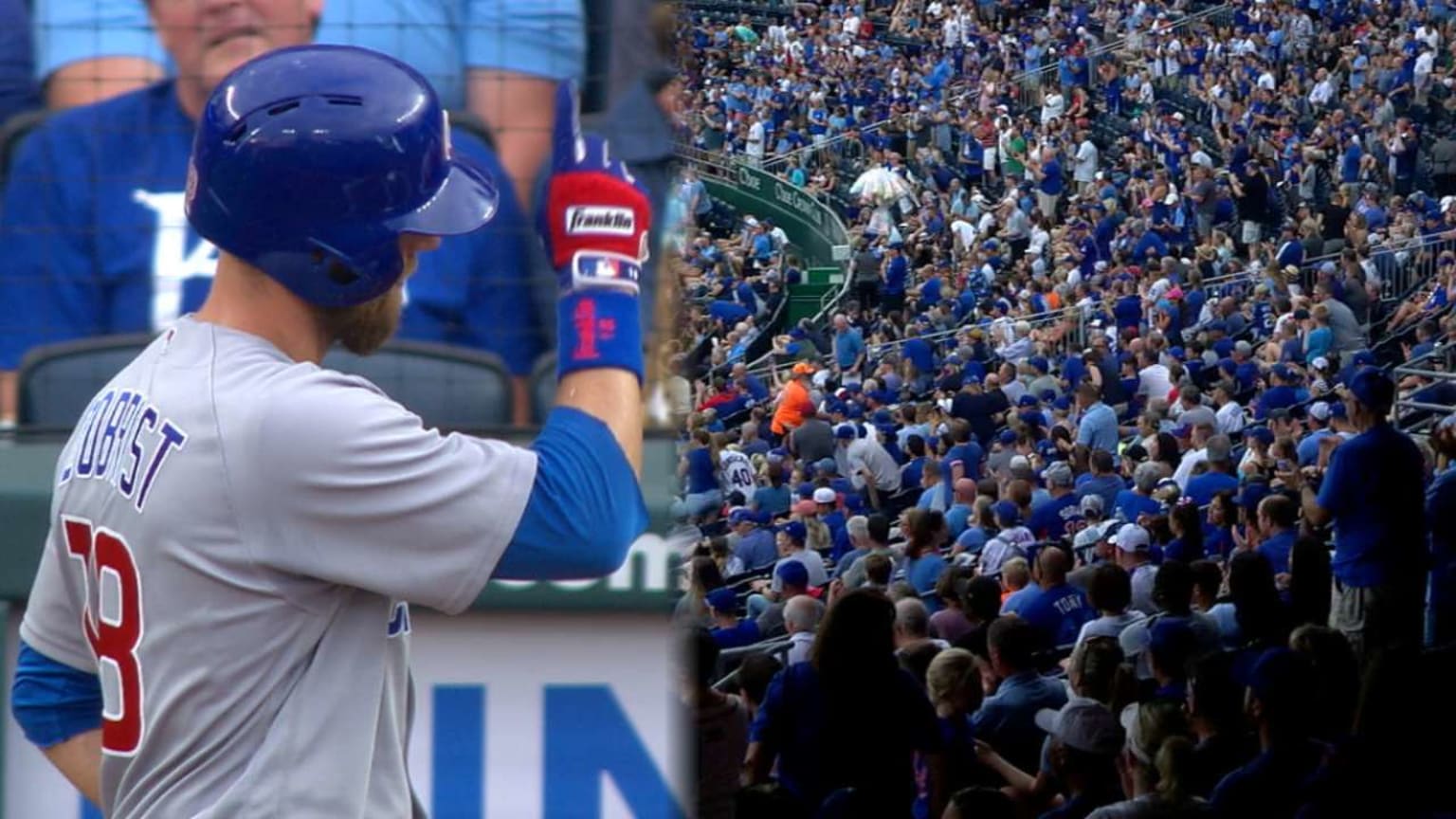 CHC@KC: Zobrist gets standing ovation in return to KC | 08/06/2018 ...