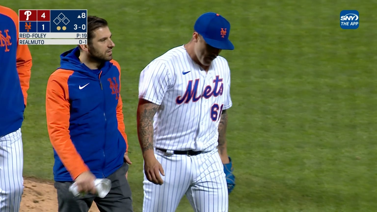 Sean Reid-Foley exits the game after apparent injury | 04/30/2022 | MLB.com