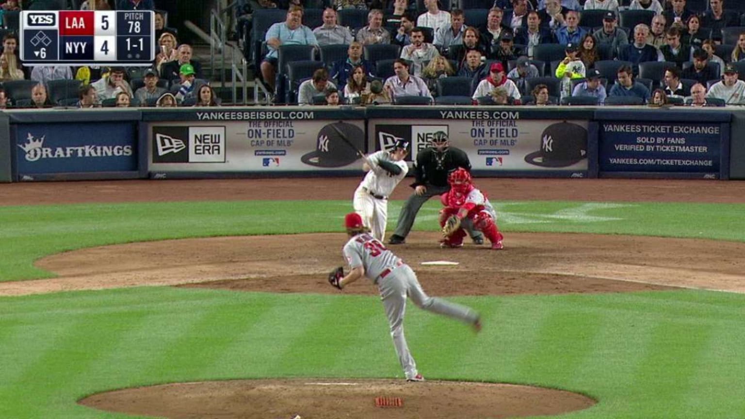 LAA@NYY: Parmelee crushes a solo homer in the 6th | 06/08/2016 | New ...