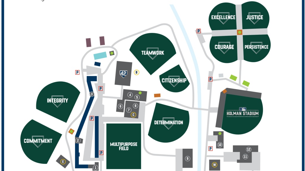 Facility Info Maps | Jackie Robinson Training Complex | MLB.com