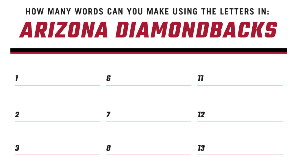 D-backs Activities For Home | Arizona Diamondbacks