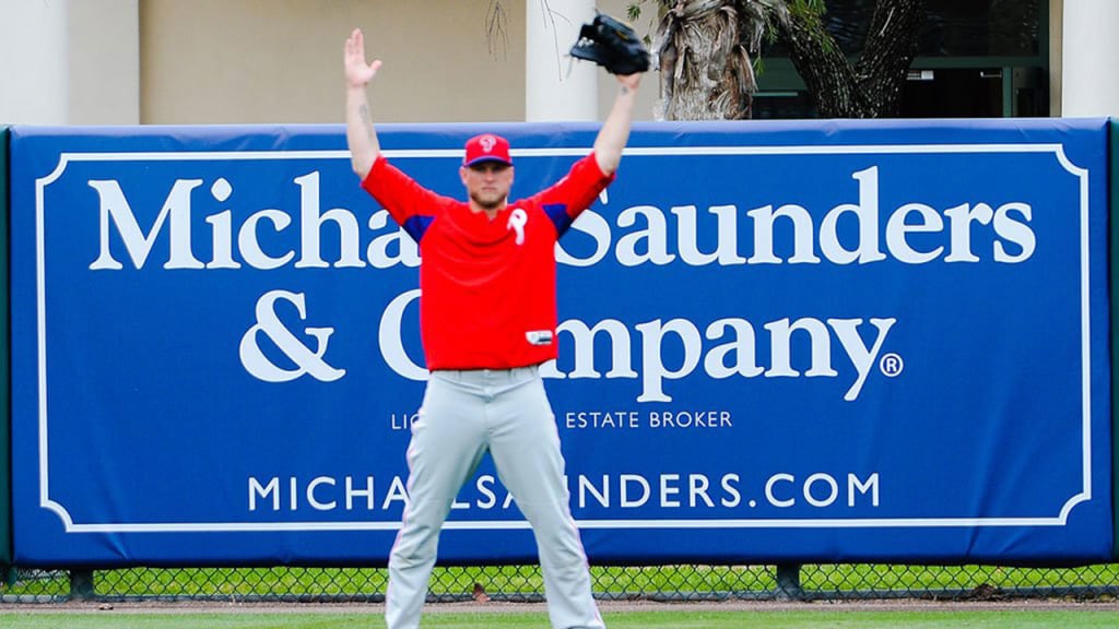 Phillies Michael Saunders company sign