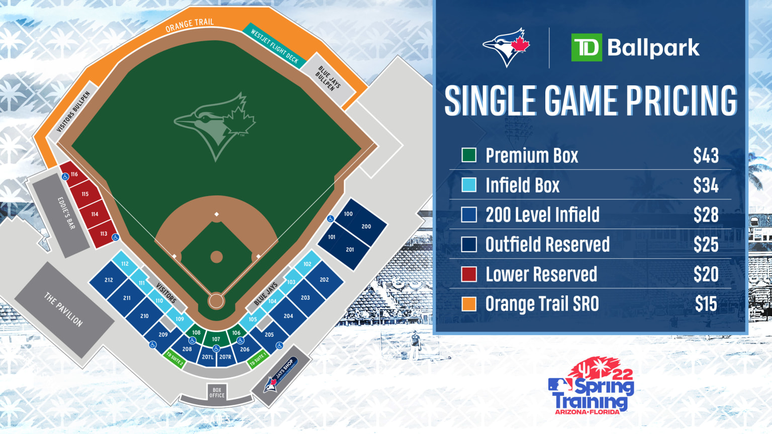 Spring Training Single Game Tickets | Toronto Blue Jays