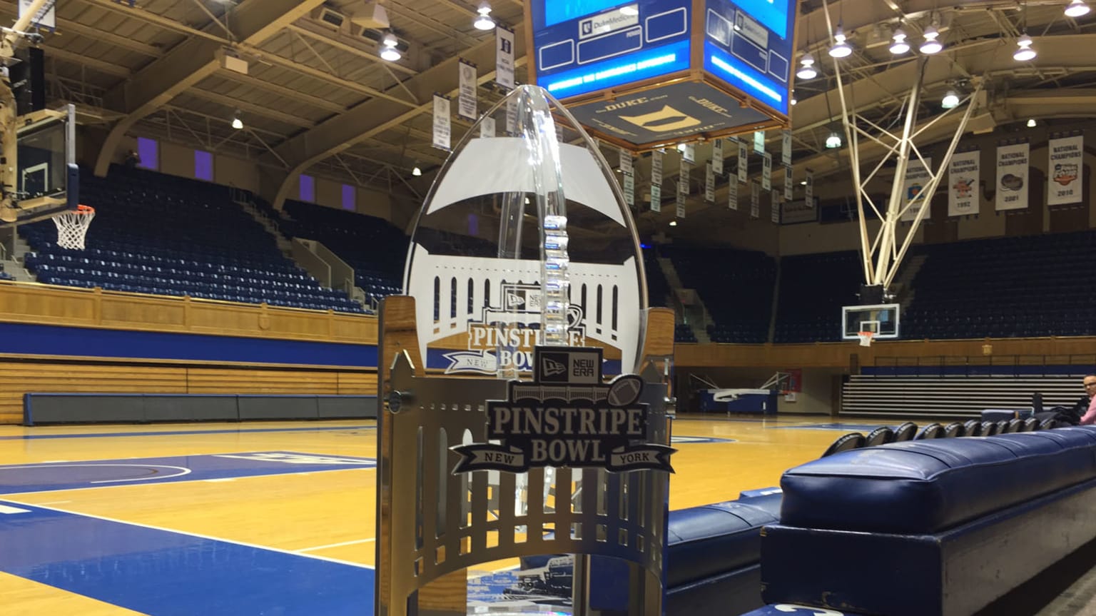 Duke Trophy Tour Photos | Pinstripe Bowl | New York Yankees