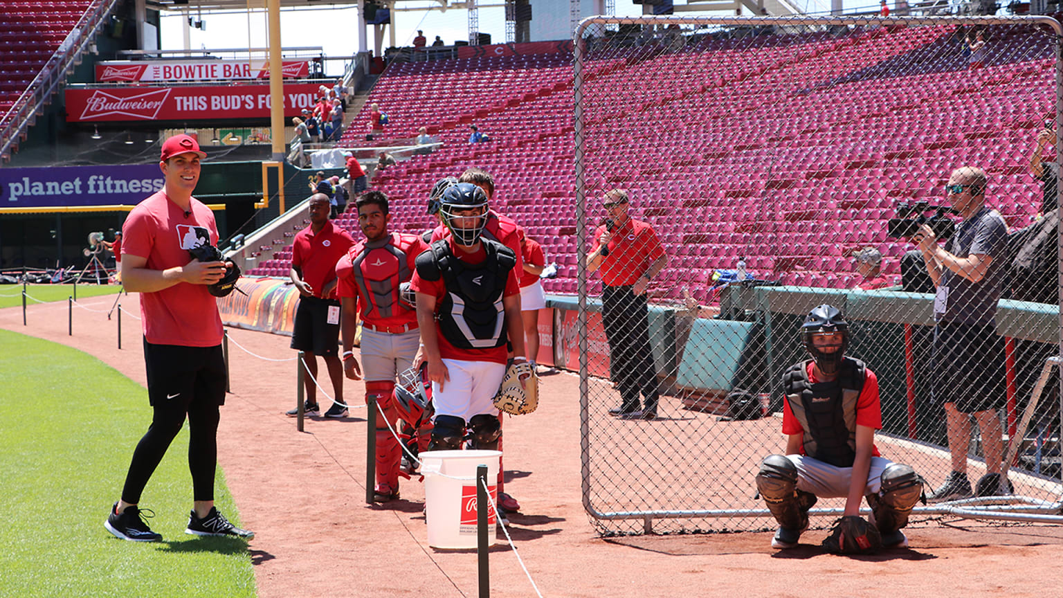 Reds host inaugural Catchers Camp