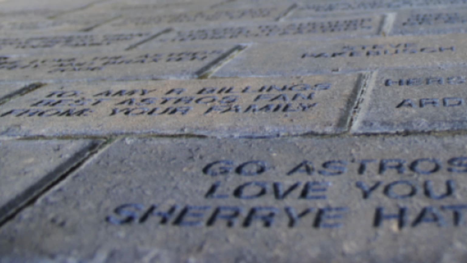 Houston Astros Commemorative Brick Program | Houston Astros