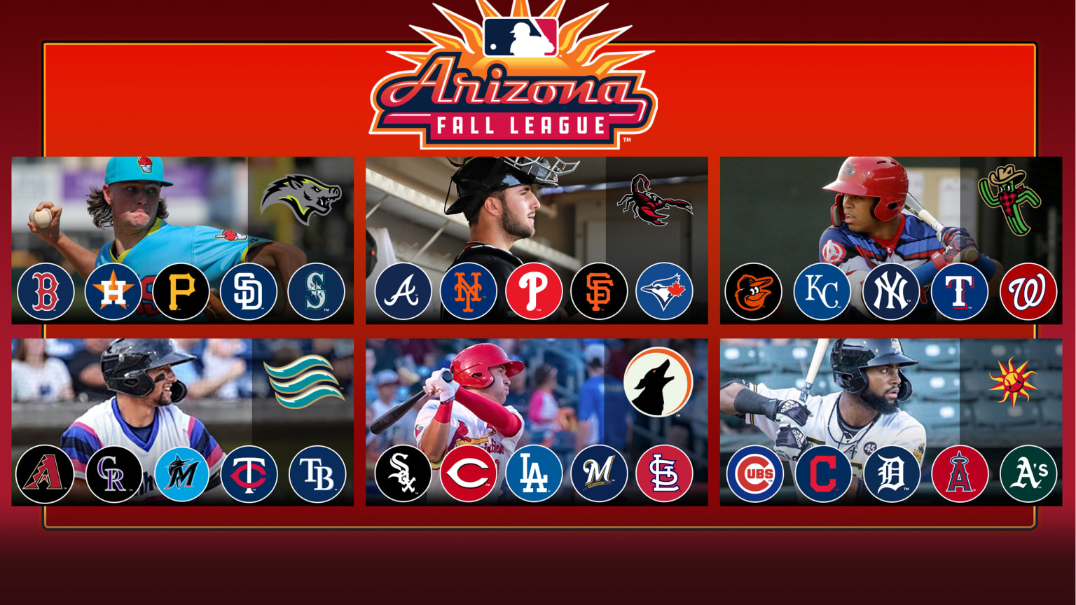 2019 Arizona Fall League rosters