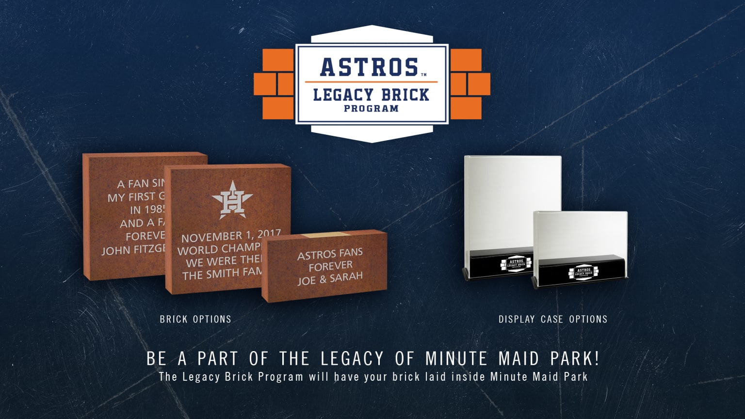 Houston Astros Commemorative Brick Program | Houston Astros