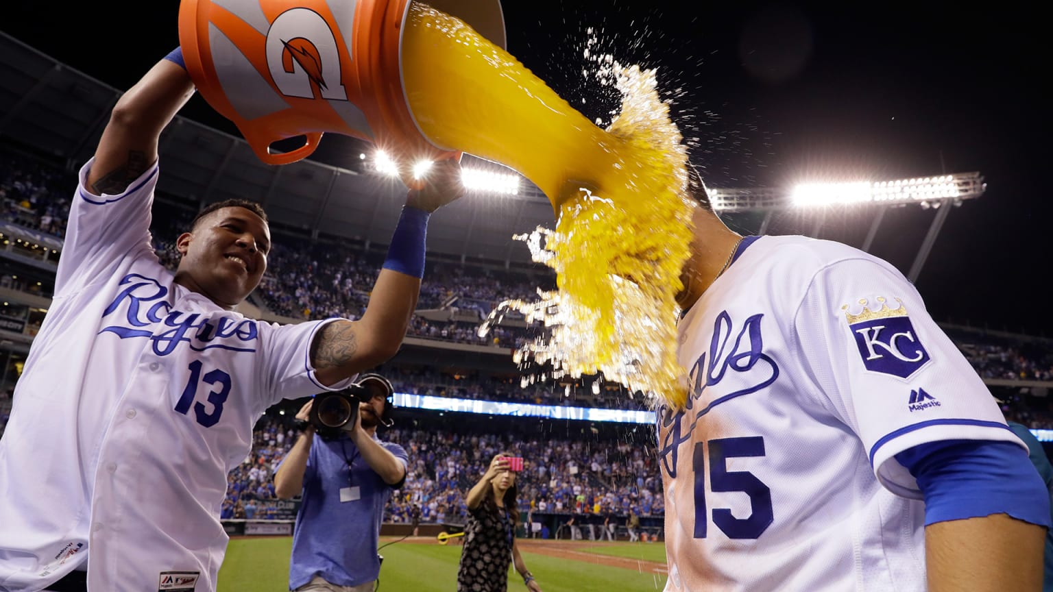 Salvy splash provides sense of normalcy in KC