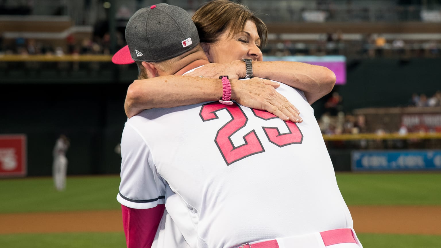 MLB players pictures with their mothers