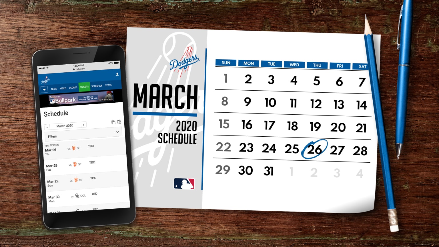 Dodgers' 2020 schedule is released