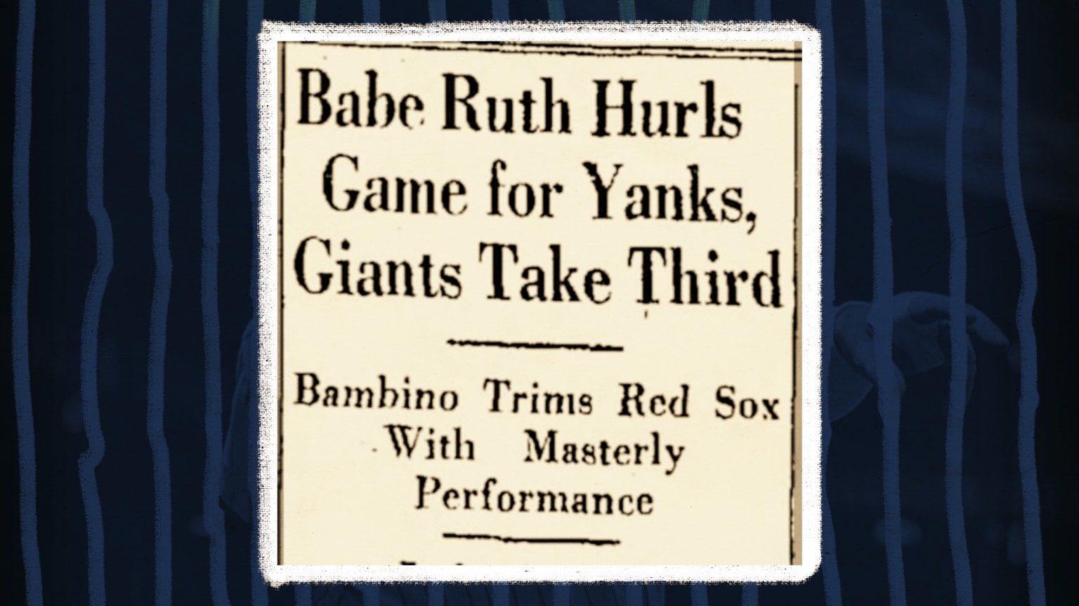 Babe Ruth's final starts as a pitcher