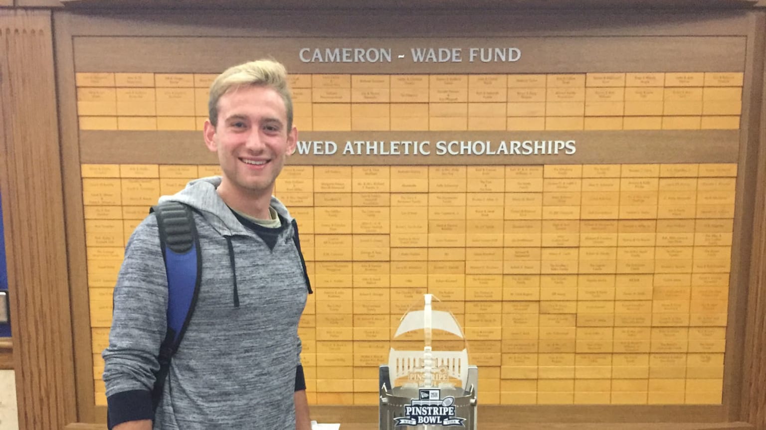 Duke Trophy Tour Photos | Pinstripe Bowl | New York Yankees