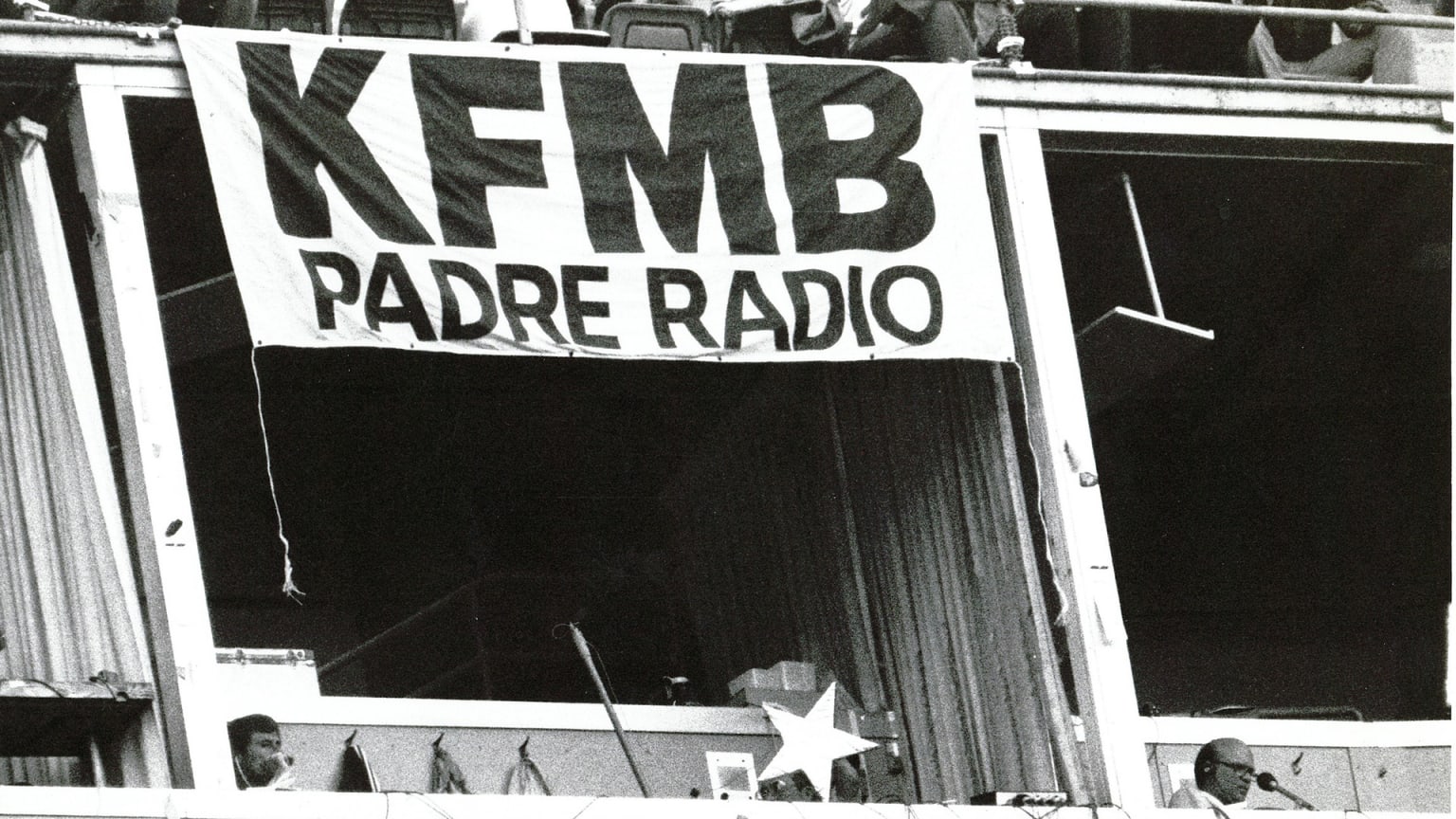 History of Padres radio booth star