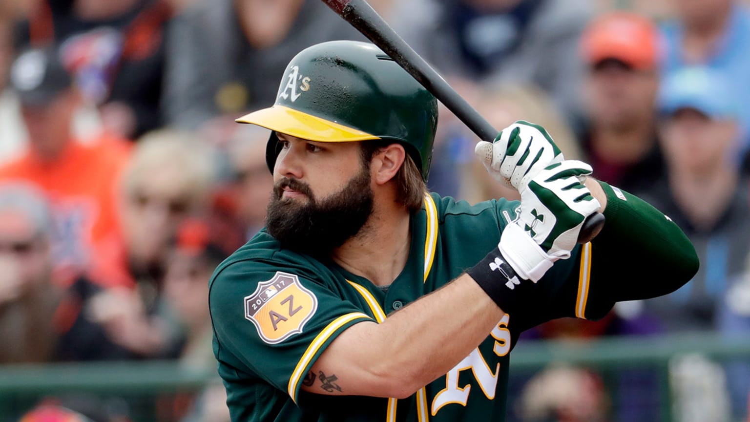 Athletics' Jaff Decker out with oblique injury