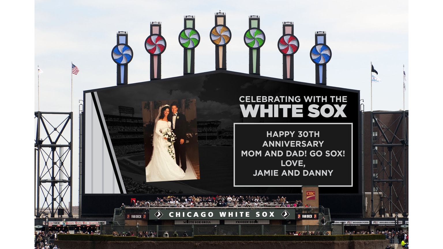 Scoreboard Messages | White Sox Charities | Chicago White Sox