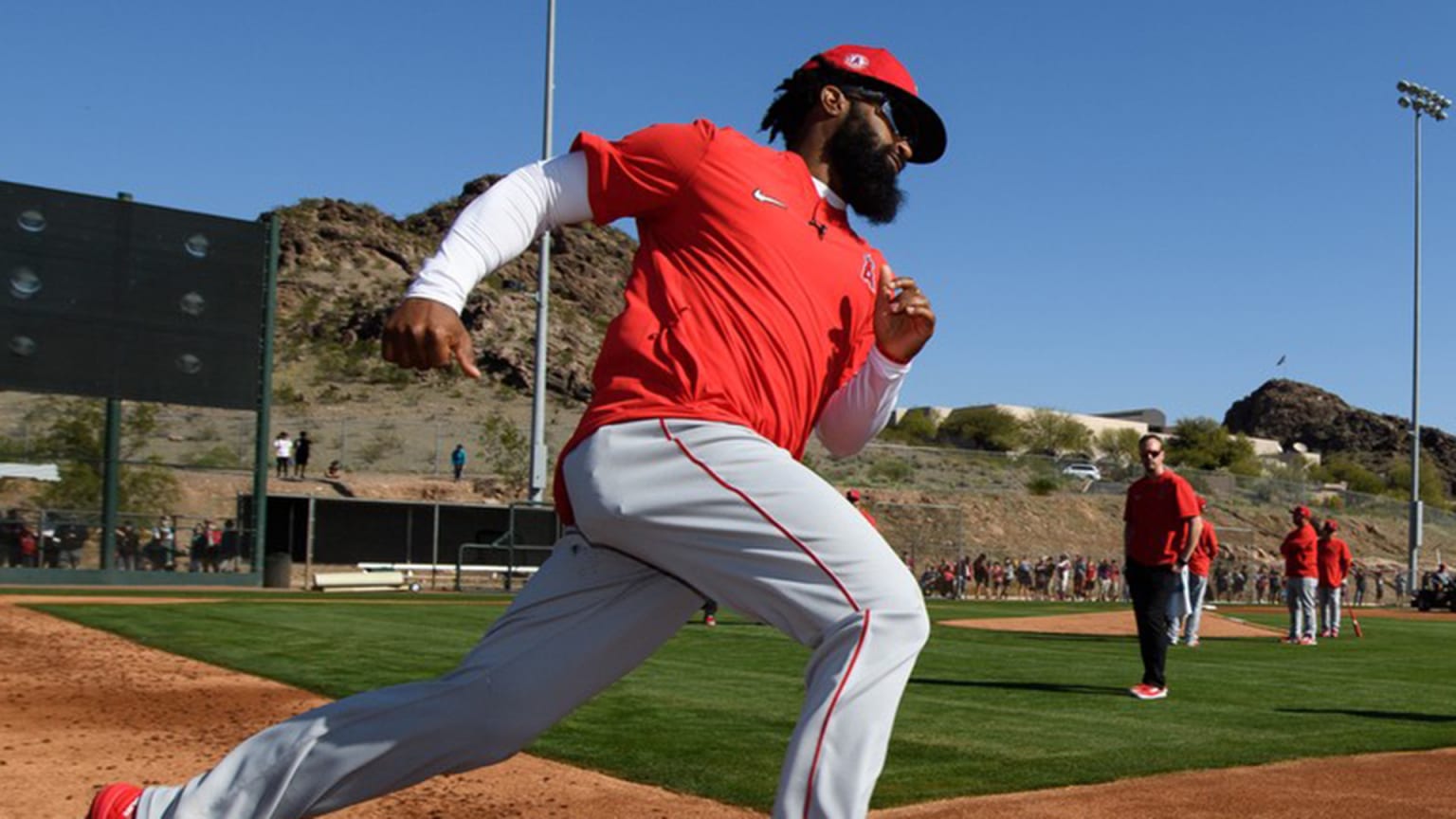 Brian Goodwin seeks spot in Angels outfield