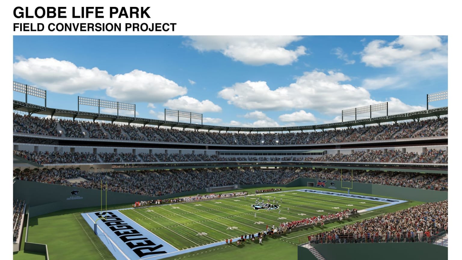 Globe Life Park to host football, soccer teams