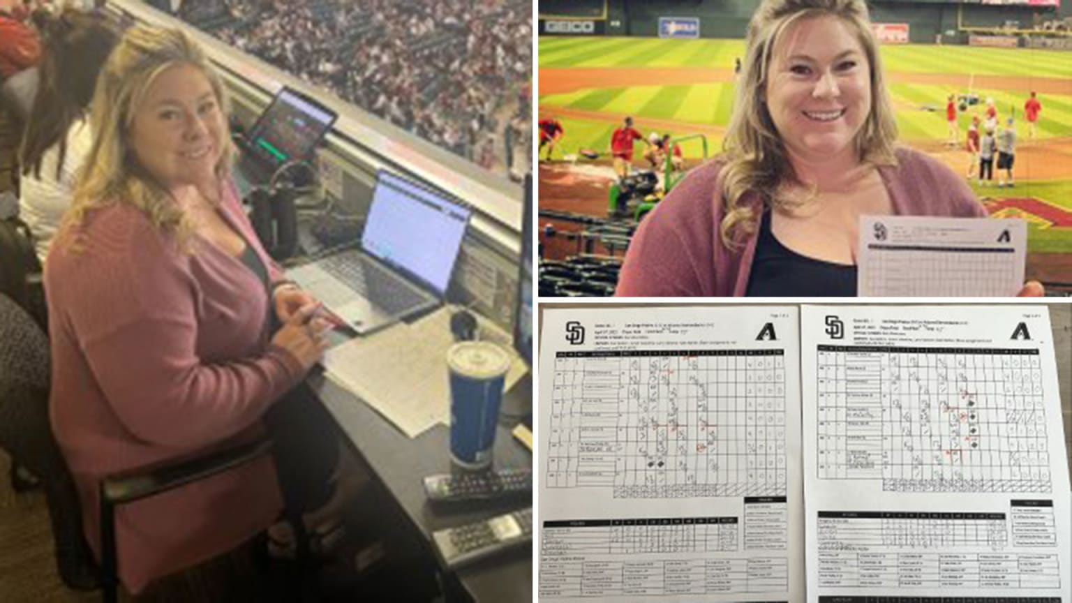 Women Official Scorers work Opening Day games for first time