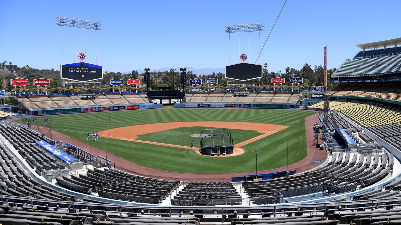 Dodger Stadium first MLB ballpark as voting center