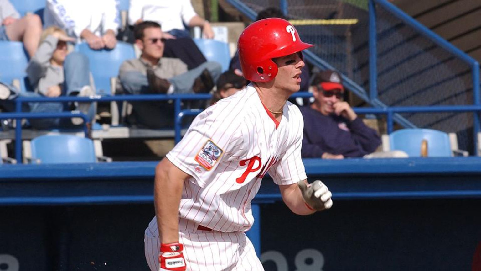 Phillies alumni Travis Chapman one at bat