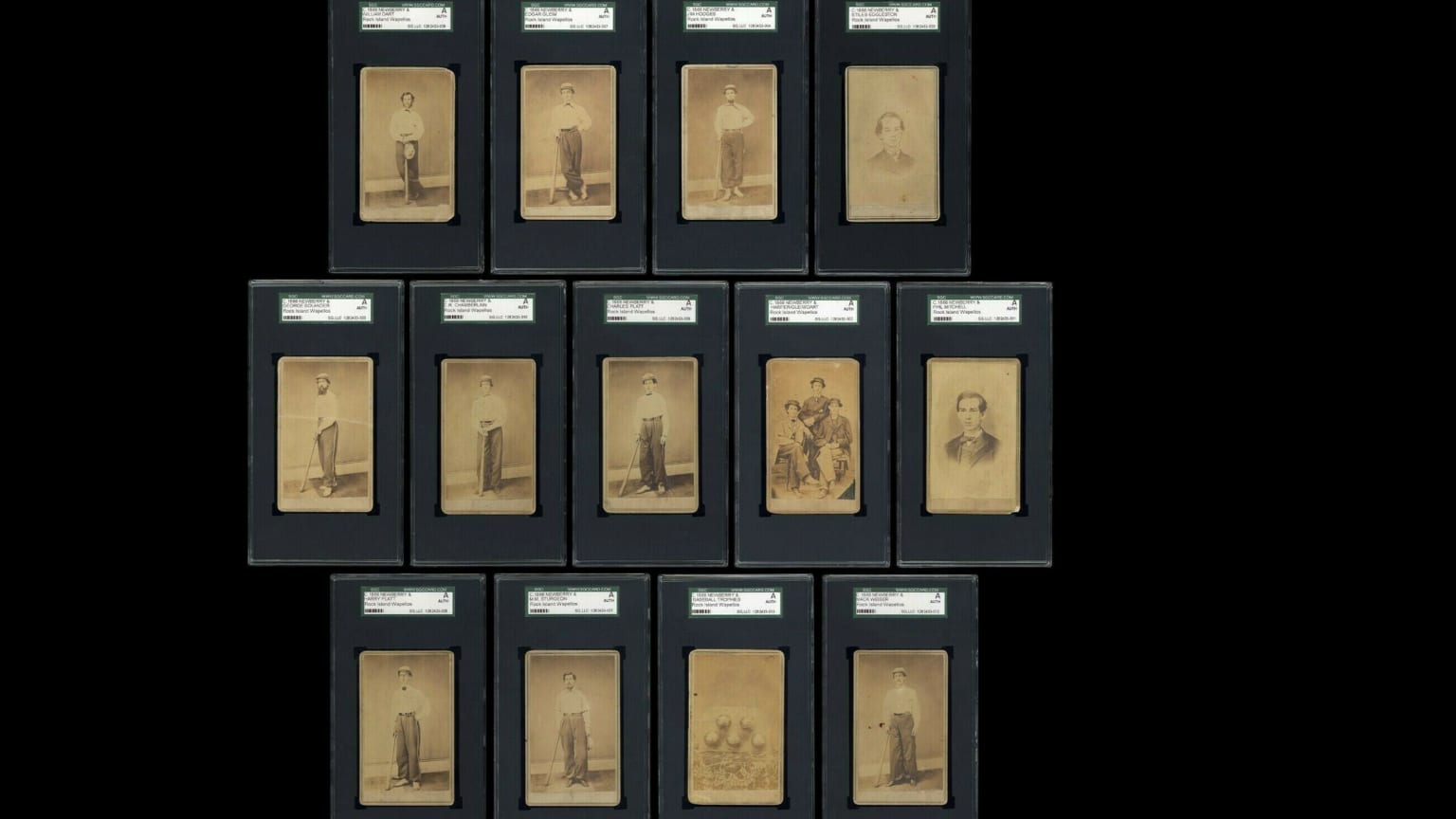 First baseball card Magnolia Invitation Peck and Snyder