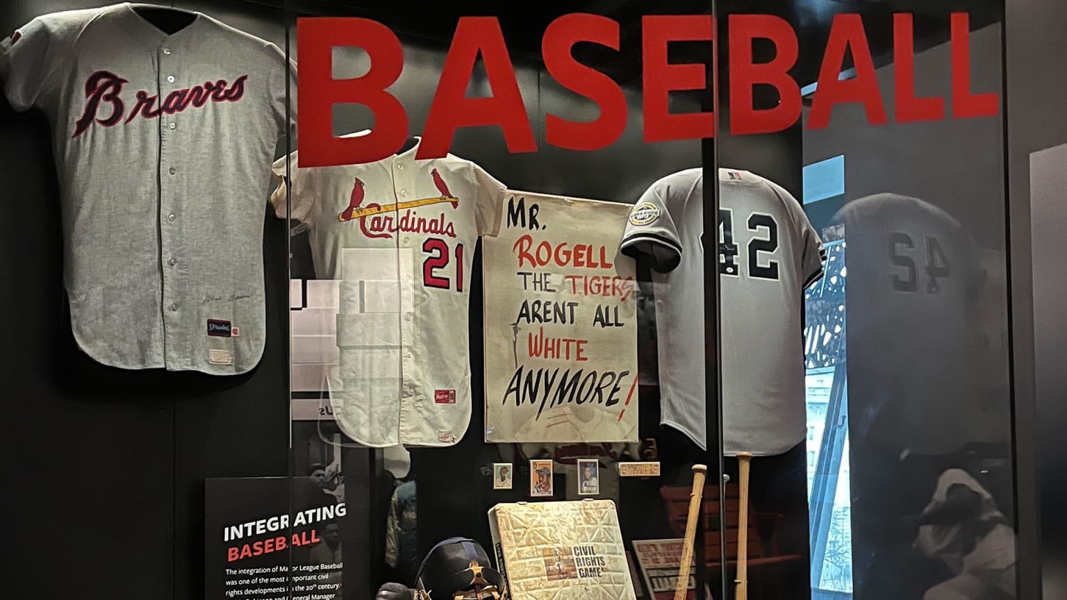 Jackie Robinson exhibit at Museum of African American History