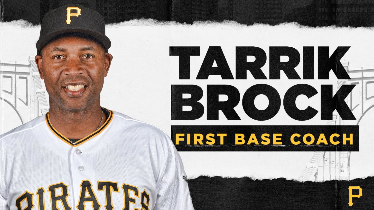 Tarrik Brock Pirates first base coach