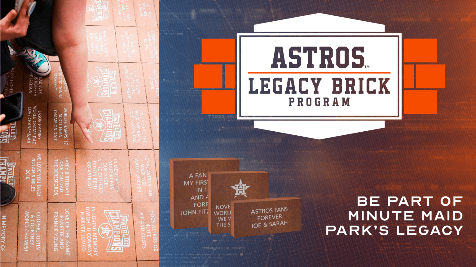 Houston Astros Commemorative Brick Program | Houston Astros