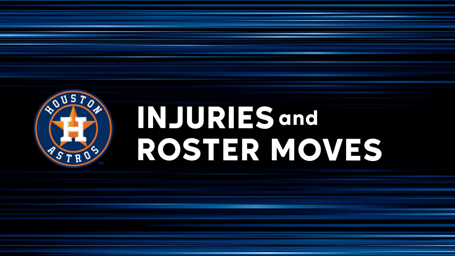 Astros injuries and roster moves