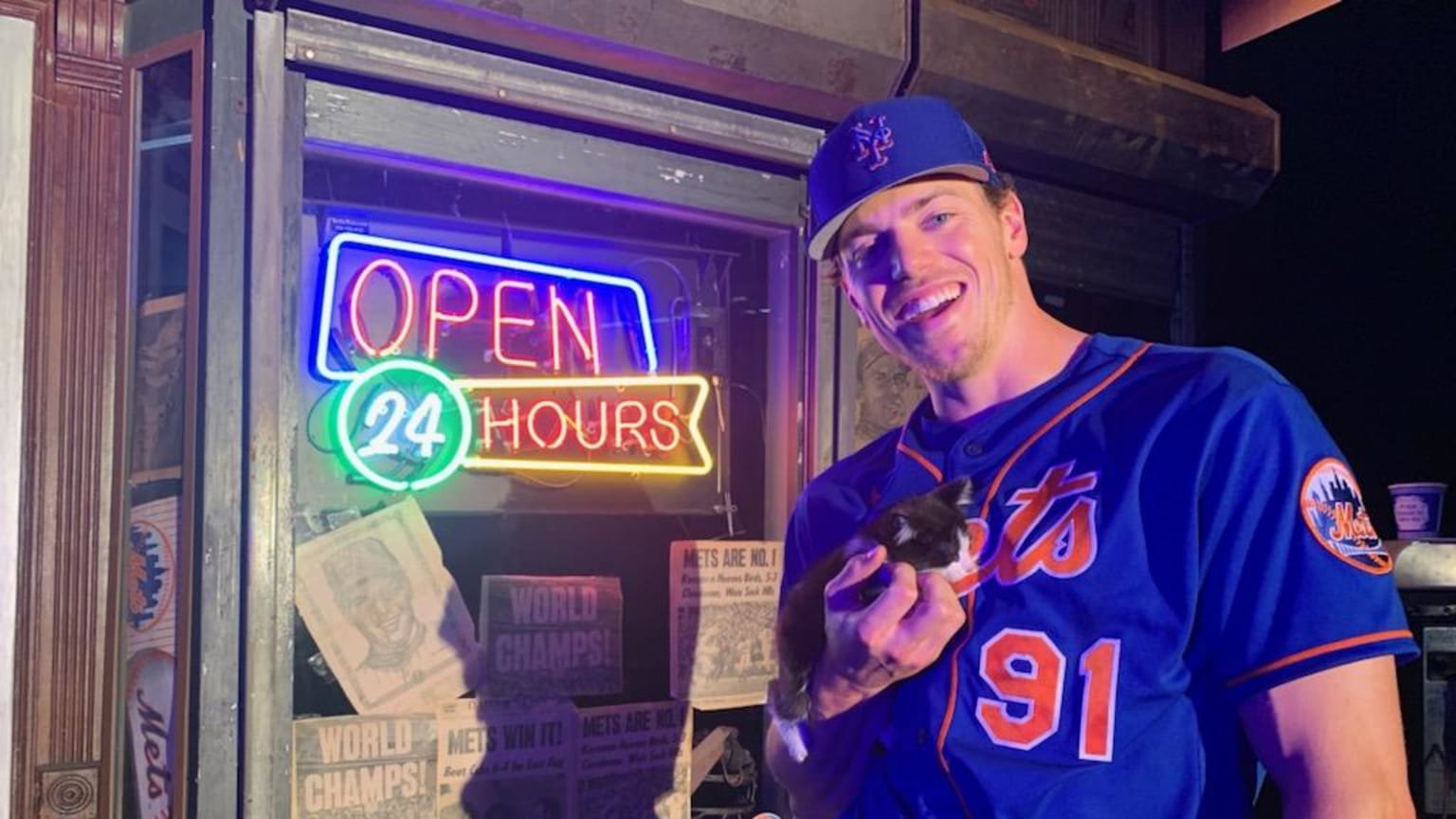 Mets prospect Josh Walker adopts a kitten