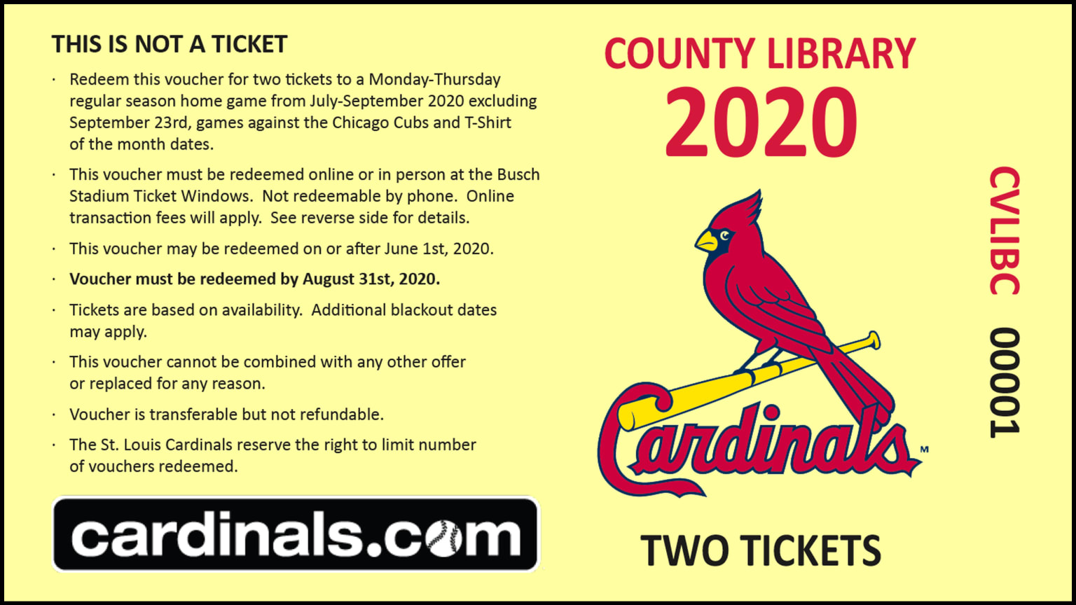 Cardinals Ticket Vouchers | St. Louis Cardinals