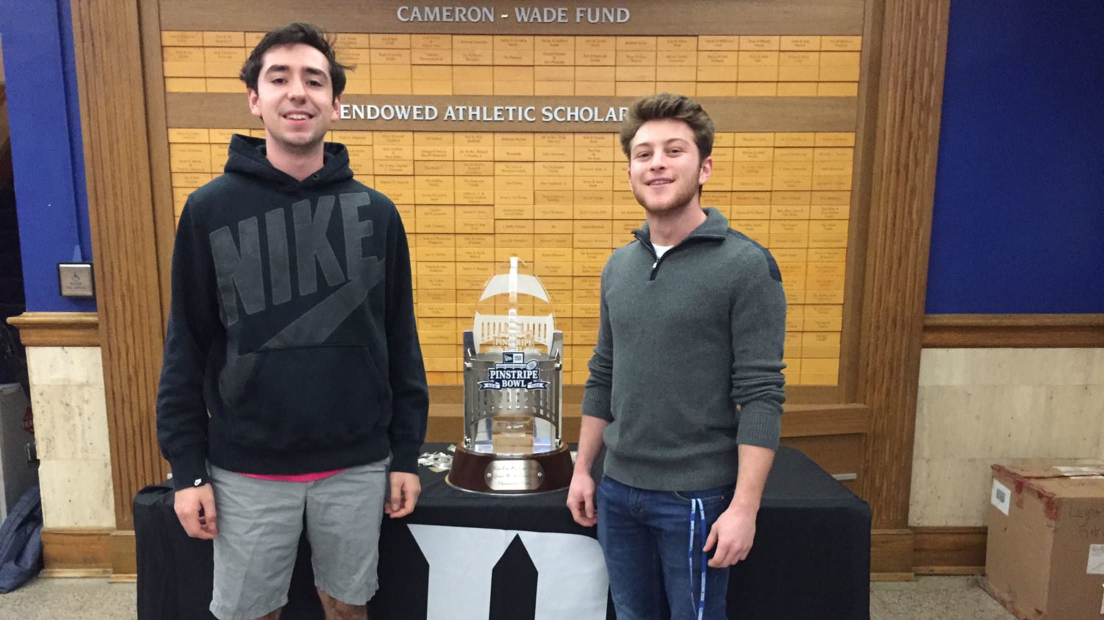 Duke Trophy Tour Photos | Pinstripe Bowl | New York Yankees