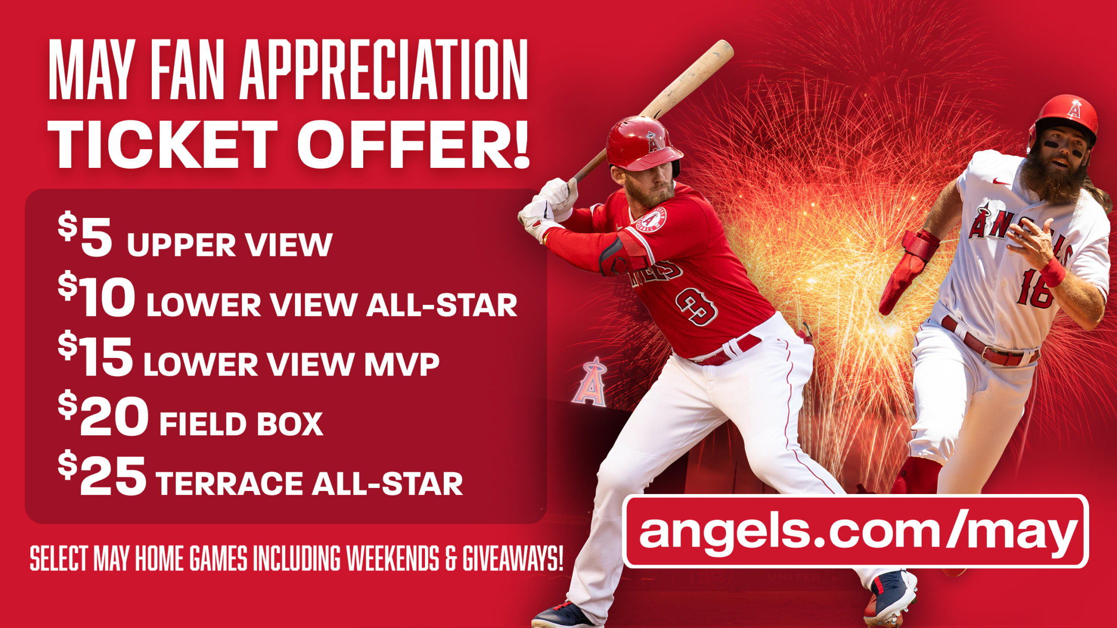 May Fan Appreciation Ticket Offer | Los Angeles Angels