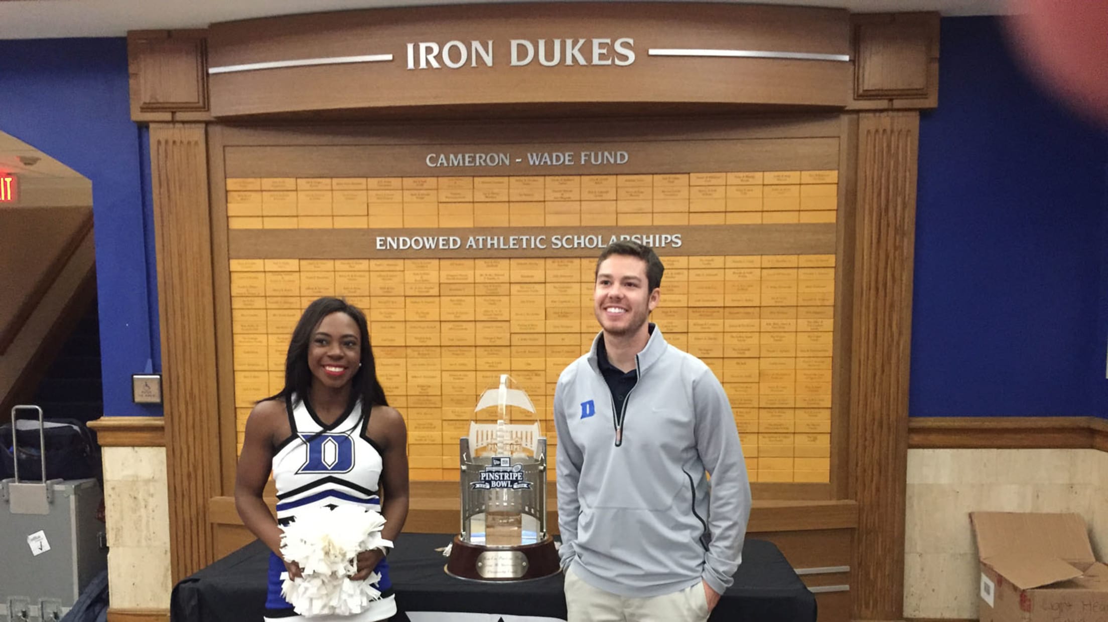 Duke Trophy Tour Photos | Pinstripe Bowl | New York Yankees