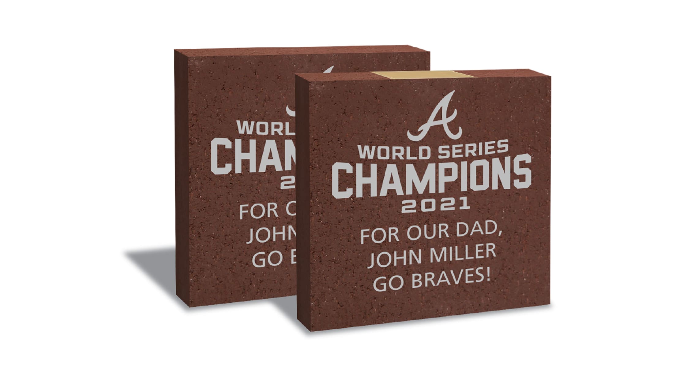 2021 World Series Championship Legacy Bricks | Atlanta Braves