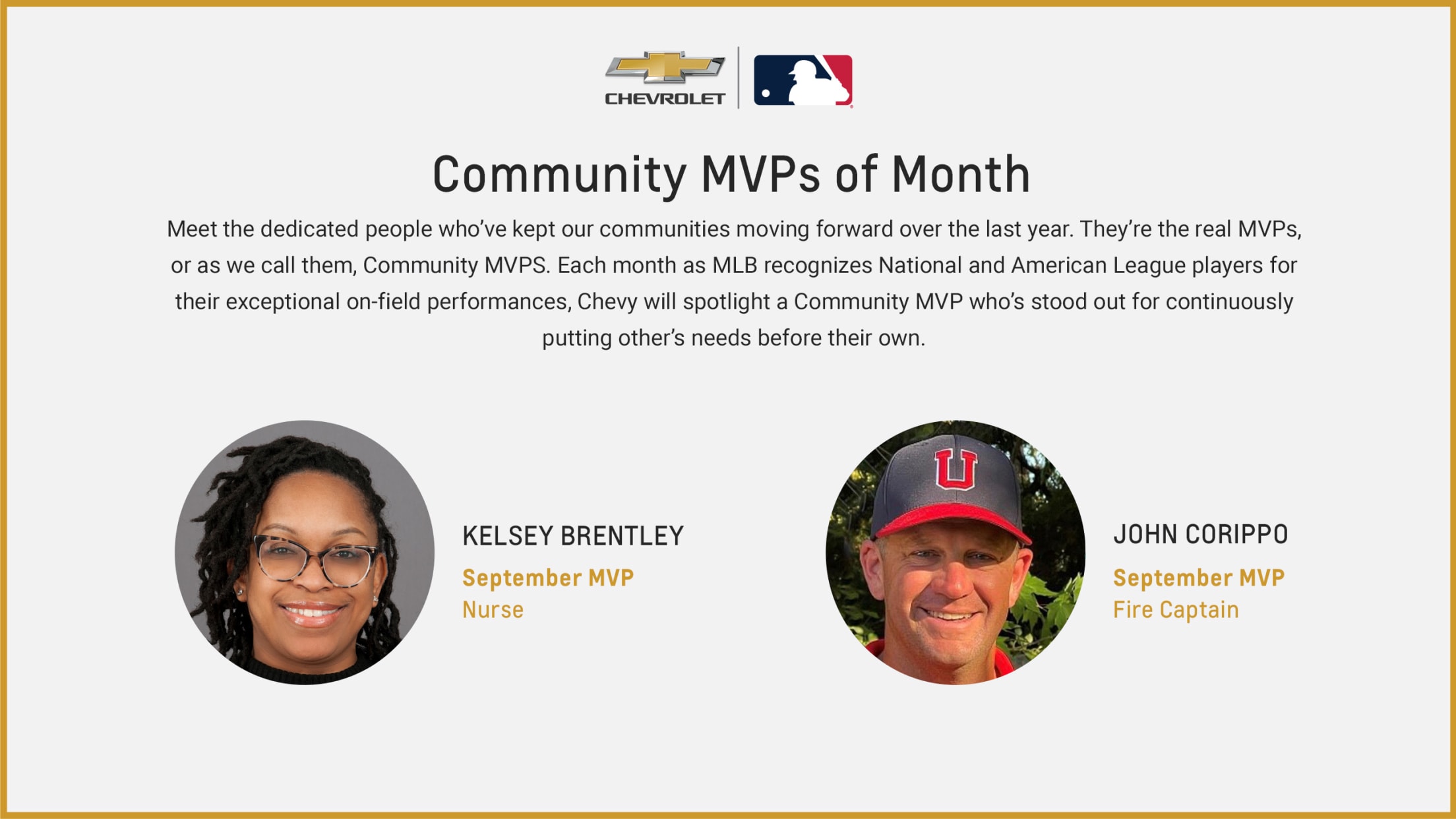 Chevrolet Community MVPs | MLB.com